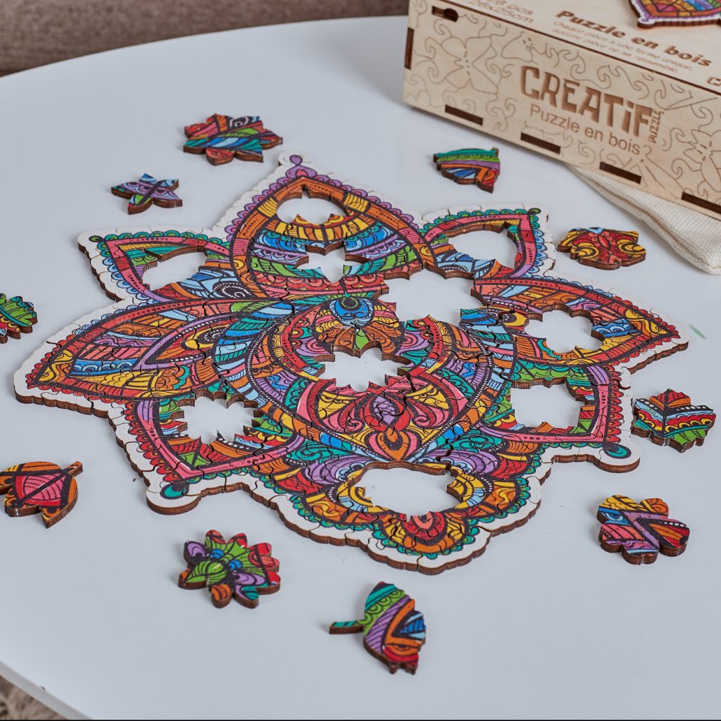 Bloomy Lotus, wooden puzzle - Сreatifwood